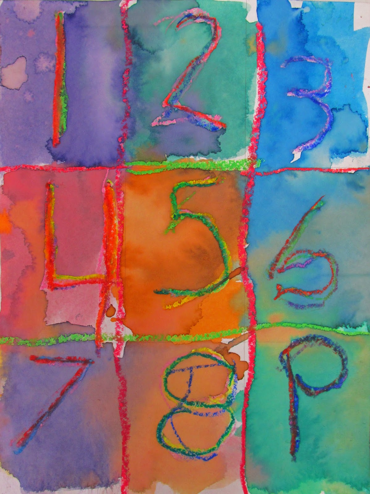 Miss M's Art Room: Kindergarten Number Painting