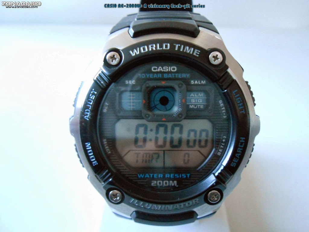 Zona Casio: Prueba: Casio AE-2000W. Un reloj de altos vuelos