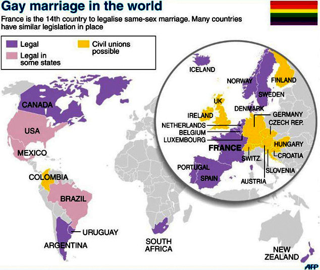 Updated Gay Marriage Map - Joe.My.God.