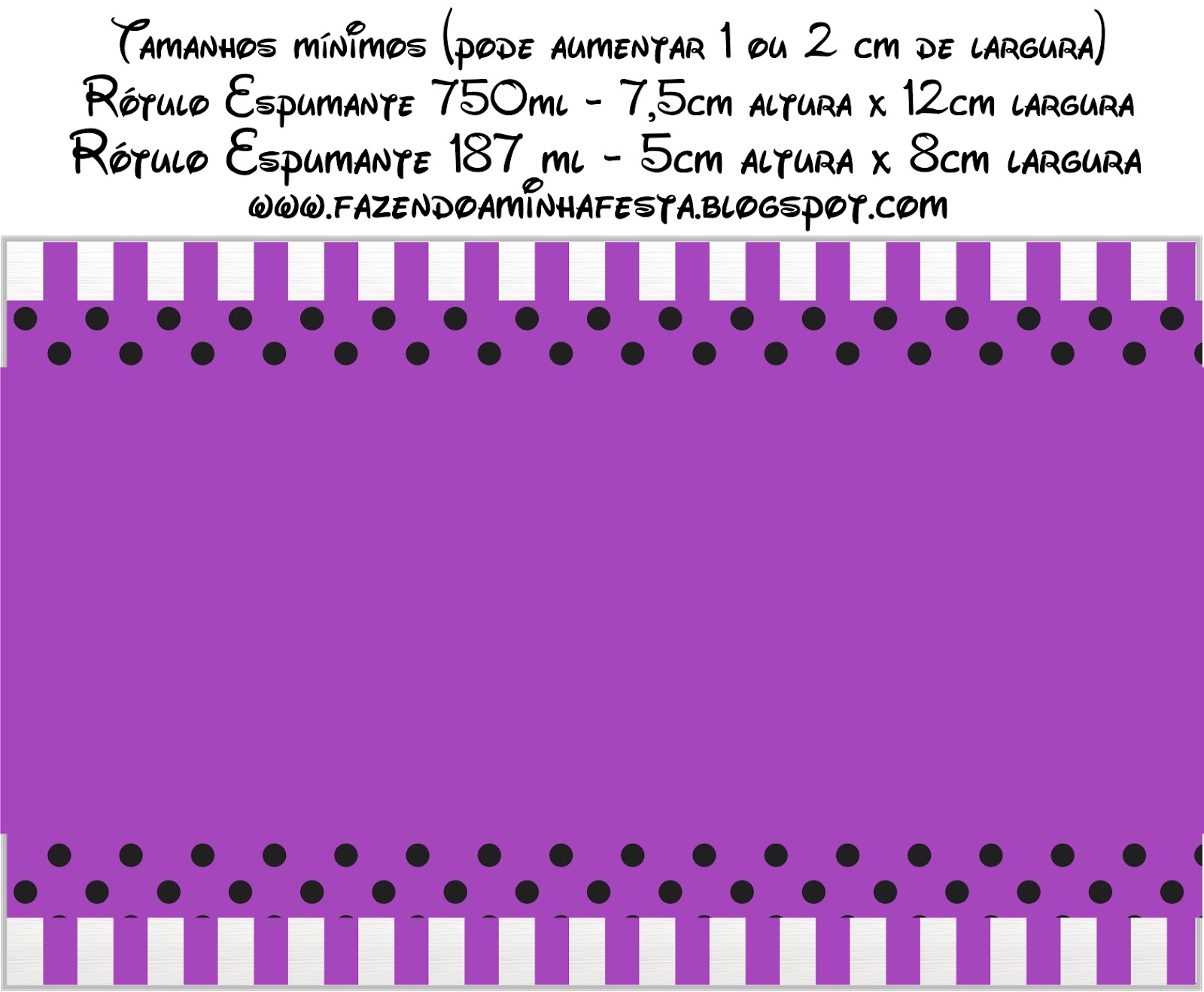 Black Polka Dots in Purple: Free Printable Candy Bar Labels. | Oh My ...