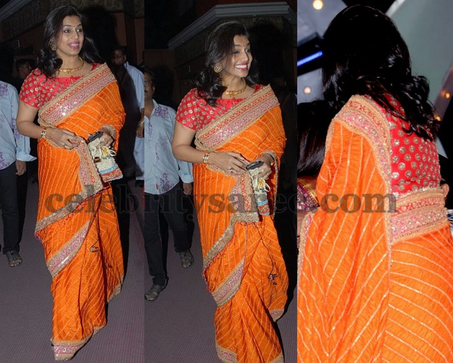 Pinky Reddy Crystallized Saree - Saree Blouse Patterns