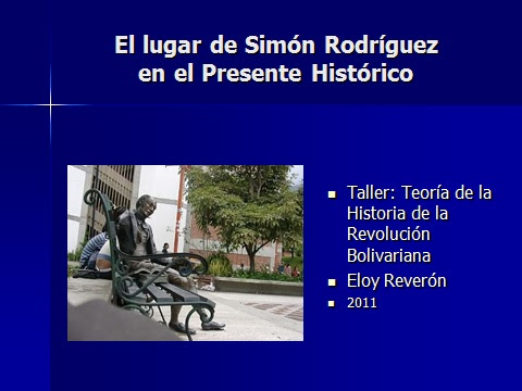 Samuel Robinson: Simón Rodríguez vector de fuerza liberadora por Eloy ...