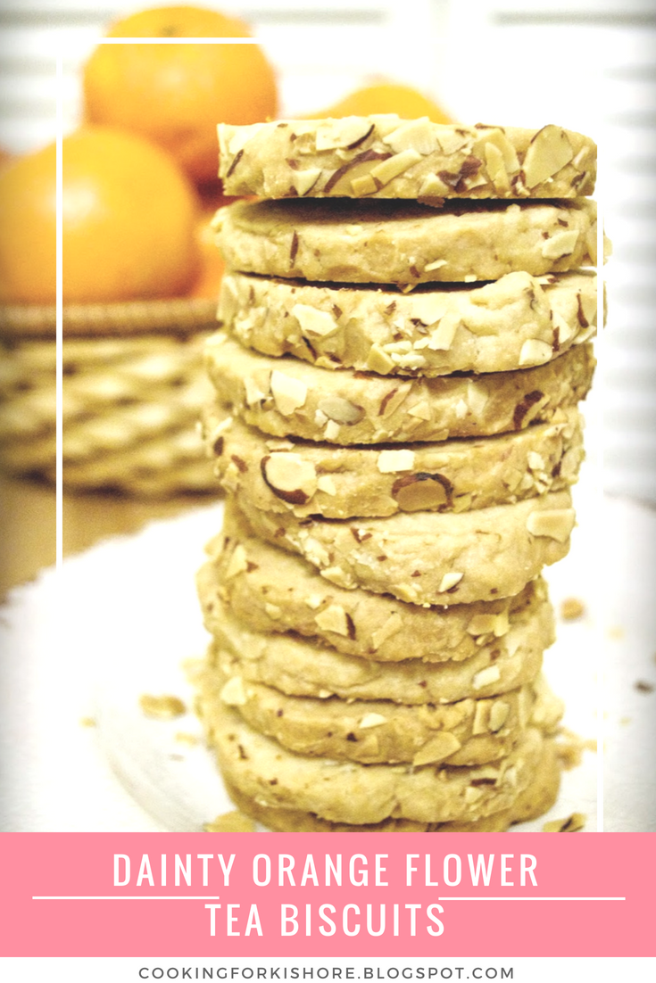 Dainty Orange Flower Tea Biscuits...Our Travels - Dubai