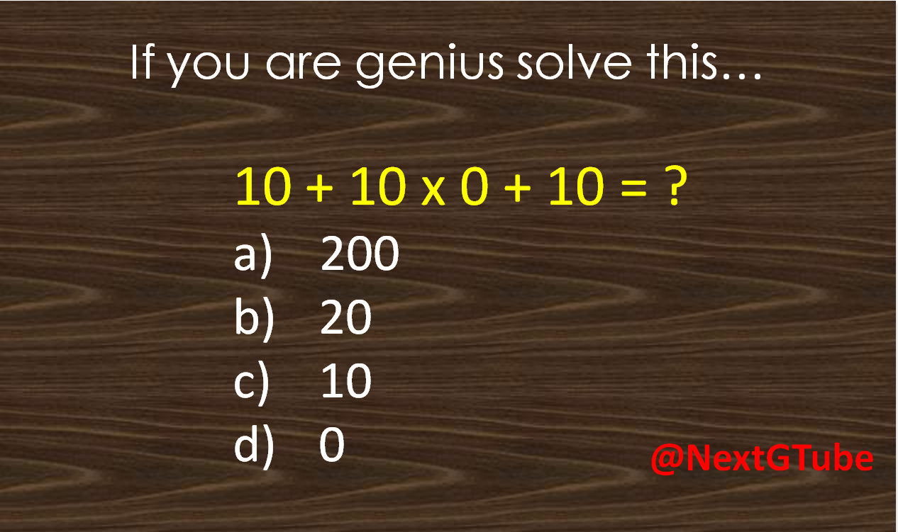 If you are genius solve this…
