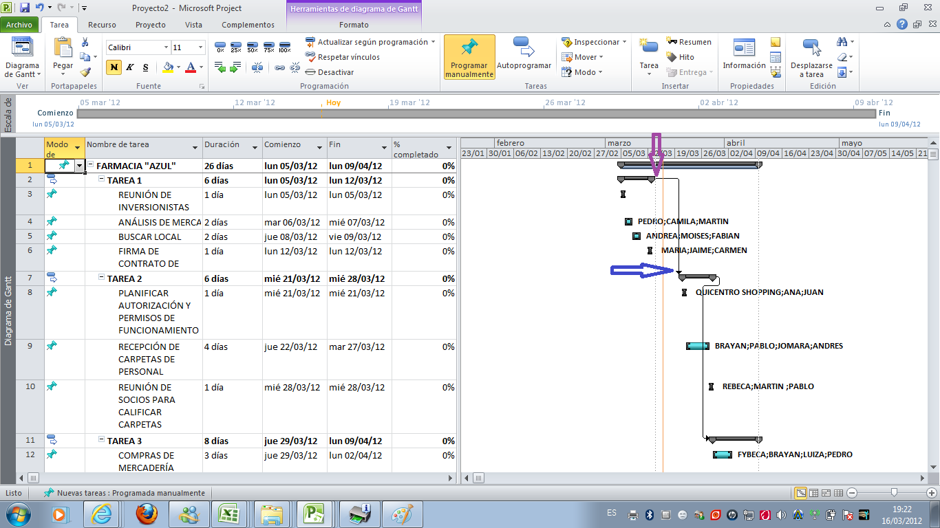 TUTORIAL MICROSOFT PROJECT 2010