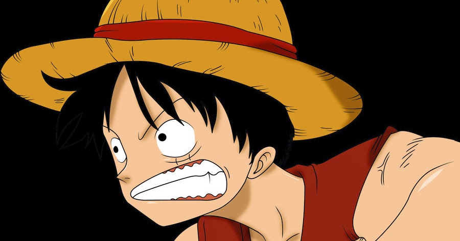 Animated movies : One piece luffy angry