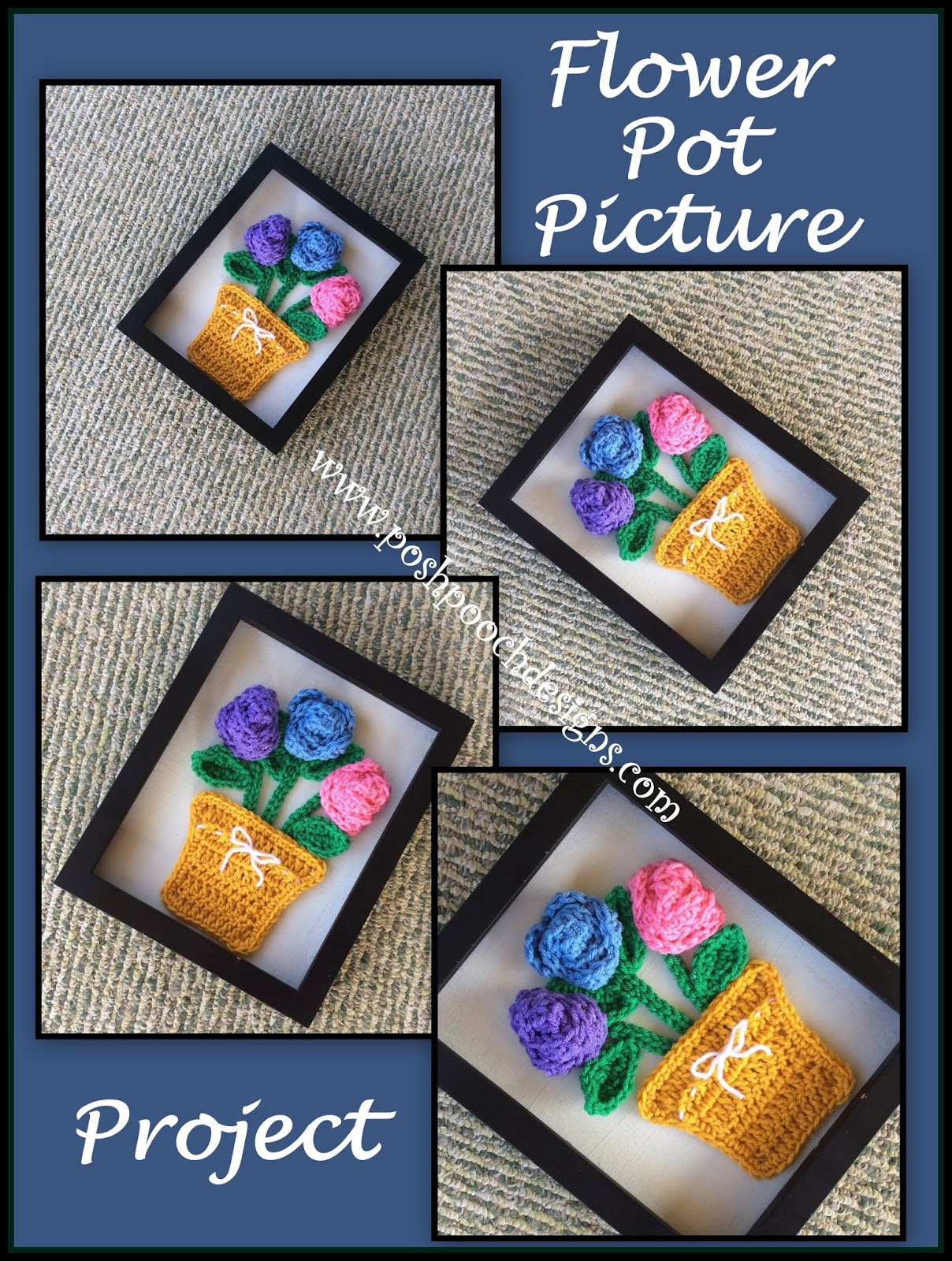 Posh Pooch Designs : How To Make A Crochet Flower Picture | Posh Pooch ...