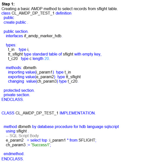 Sap Abap Central Abap Managed Database Procedure Data Preview