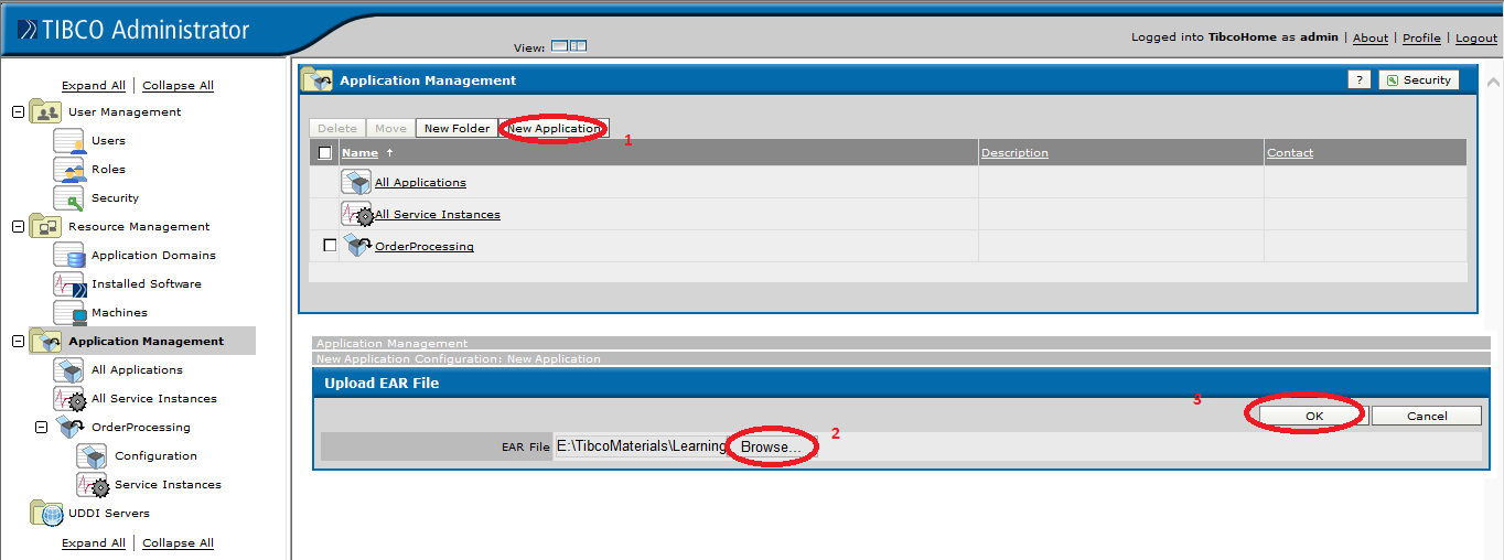 Mule Esb Tutorials Tibco Admin Portal And Deploying Tibco Bw