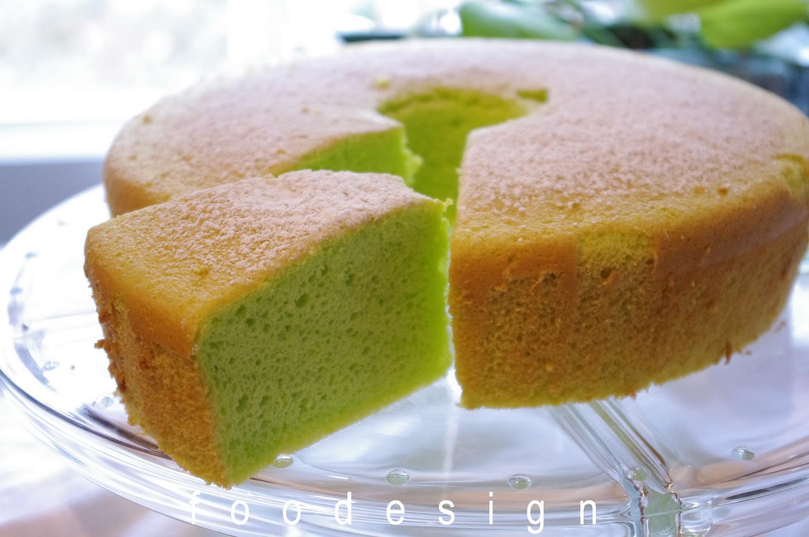 foodesign: pandan chiffon cake