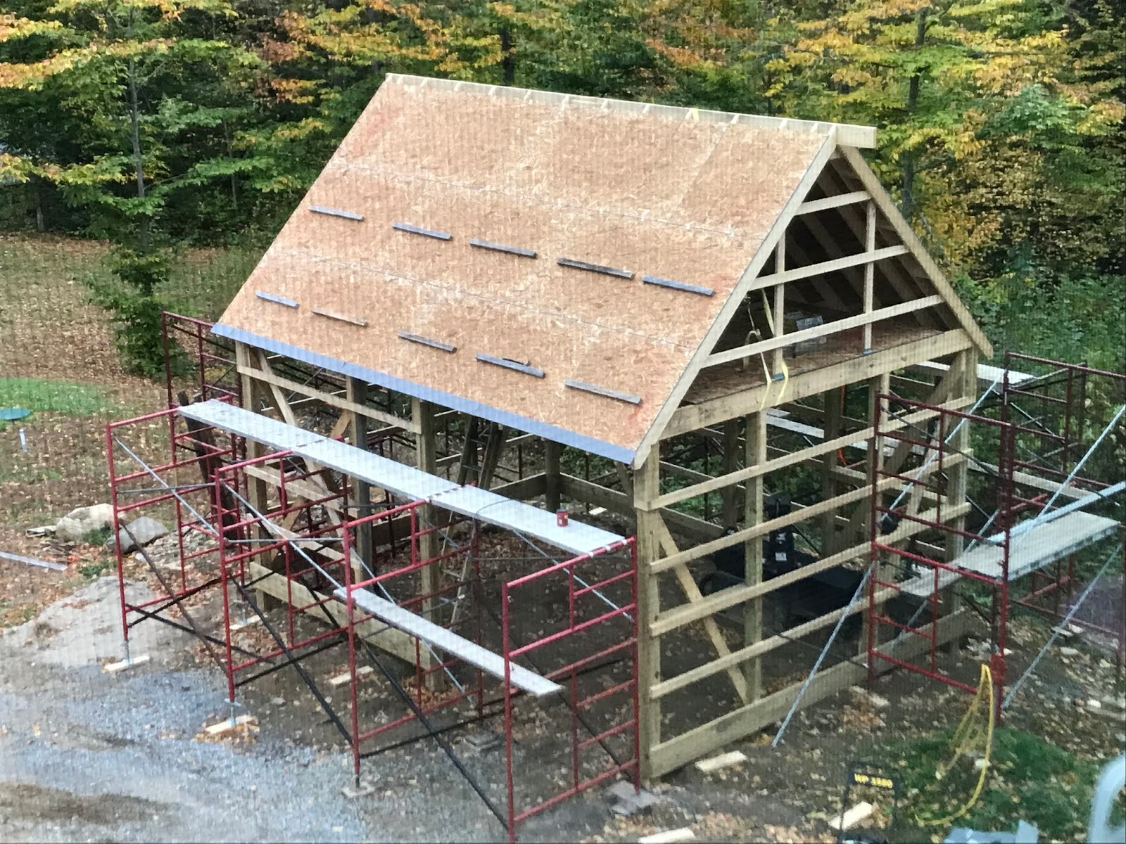 The journey of building our new home!: 10.19.2018 - Roof sheathing is ...