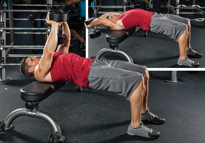 Best chest work,Bench Press,Inclined Dumbbell,Bench Dumbbell Pullover