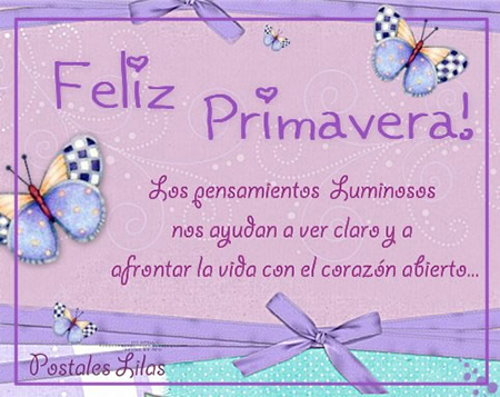 Postales de Primavera - IMÁGENES CON FRASES © LINDAS