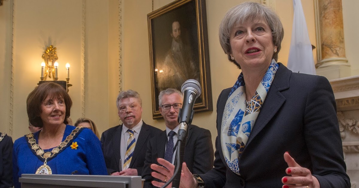 Political Style: Supporting British design, Theresa May wears Megan ...