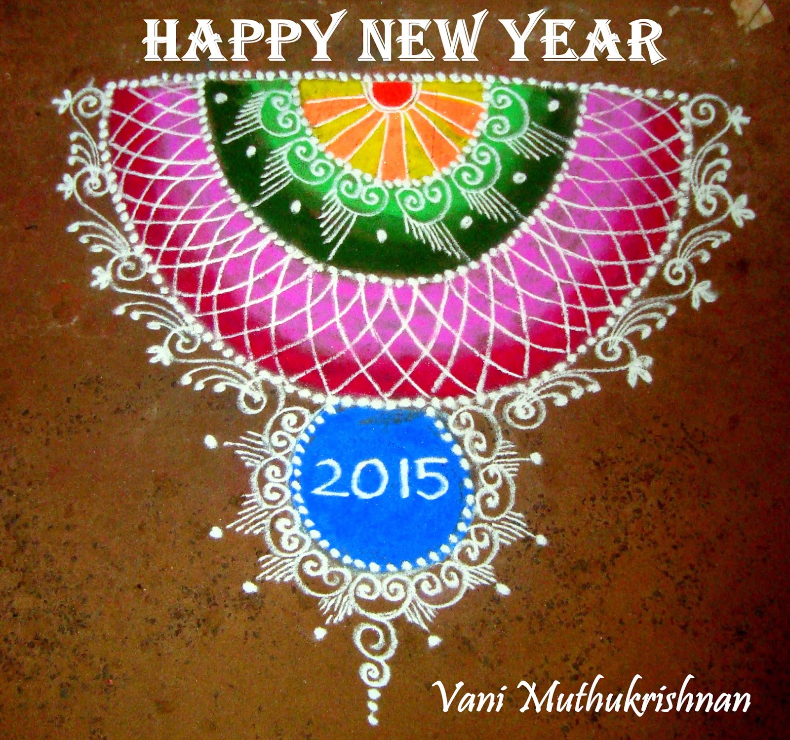 My Kolam: New year rangoli