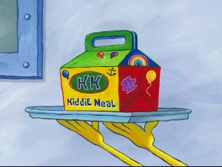 Cartoon Foods And Drinks: Spongebob - Krusty Kid's Meal