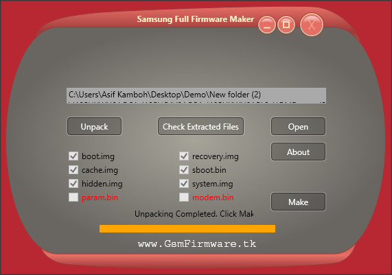 Samsung Full Firmware Maker v1.0 Working and Tested