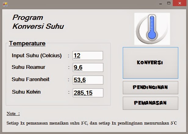 We are the CREATOR: Program C# Konversi Suhu menggunakan Visual Studio 2012
