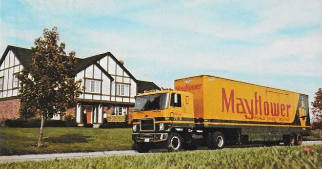 *Postcard Gems: Mayflower Moving Van