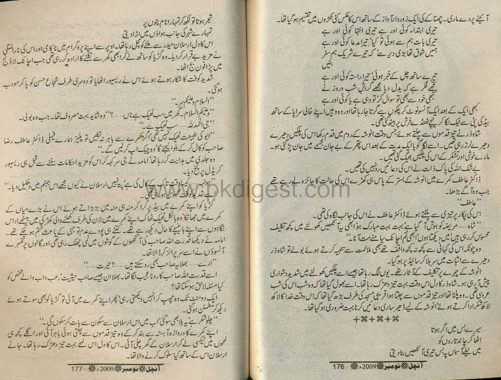 Free Urdu Digests: Aanchal Digest November 2009 Online Reading.