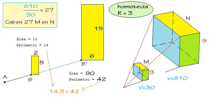 Proporción, escalas, semejanzas y homotecias.
