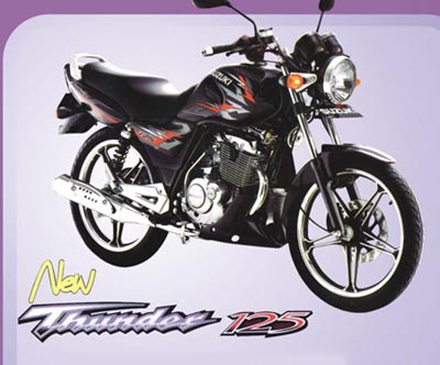 SPESIFIKASI MOTOR: SPESIFIKASI MOTOR SUZUKI THUNDER 125