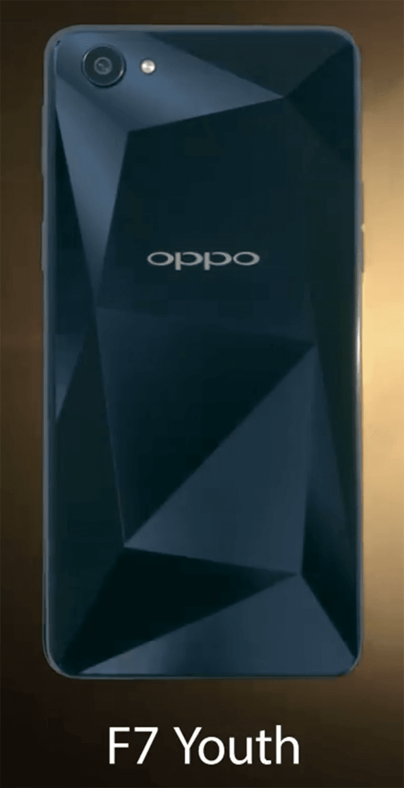 OPPO F7 Youth with Diamond Black color teased!