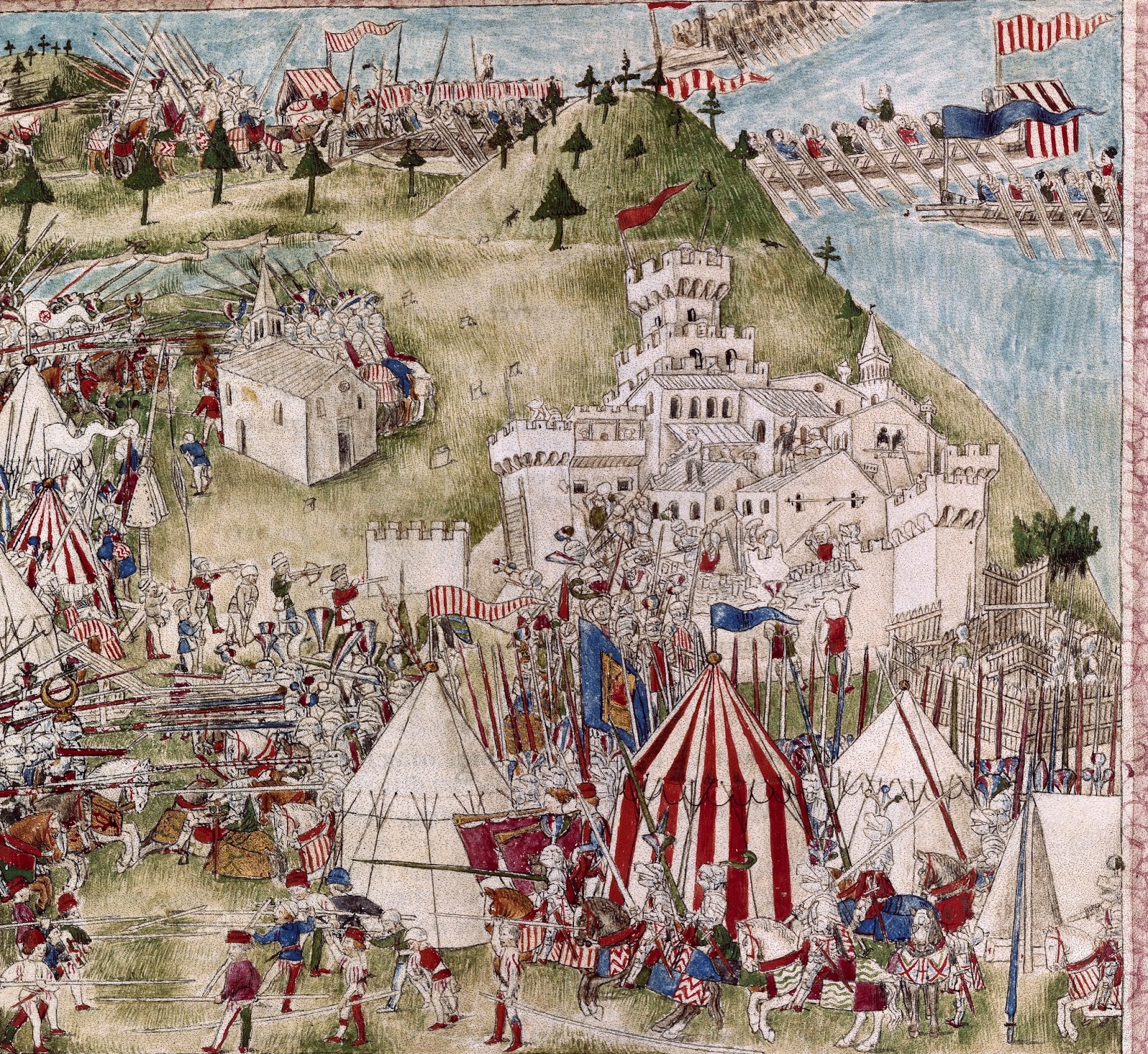 Italian Wars Flags: Battle of Piombino 1448