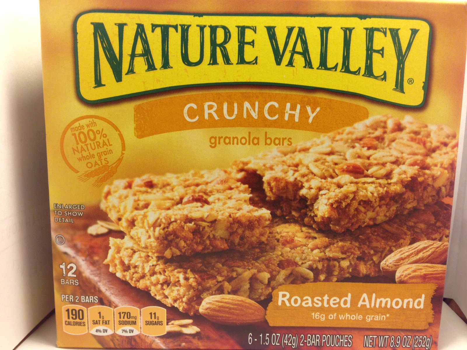Crazy Food Dude: Review: Nature Valley Crunchy Roasted Almond Granola Bars