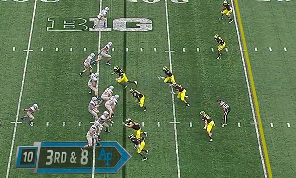 Burgeoning Wolverine Star: Linebacker/nickelback blitz vs. Air Force