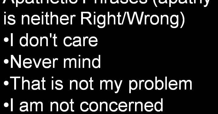 Life Coach Pen: Types of Apathy Words, Phrases, Sentences and ...