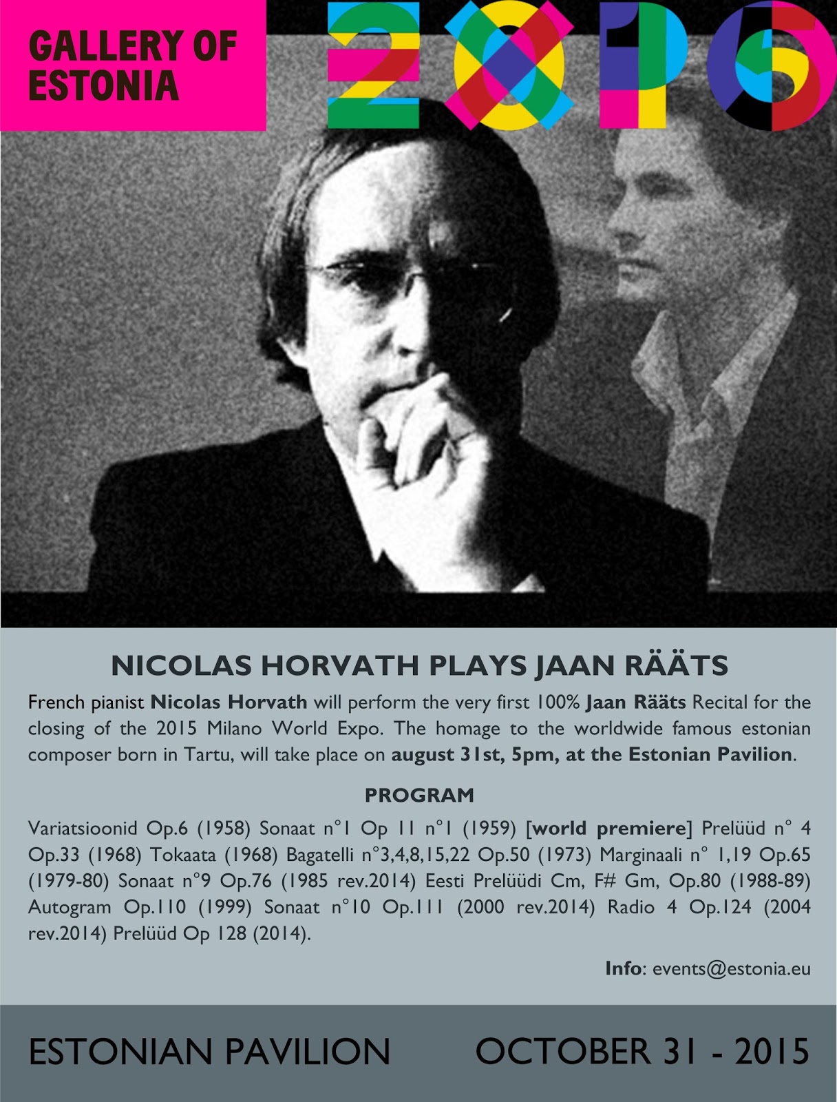 In Piano We Trust ( Nicolas Horvath blog ): Milan Expo Closing day ...