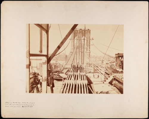 Rare Photographs of the Construction of the Brooklyn Bridge ~ Vintage ...