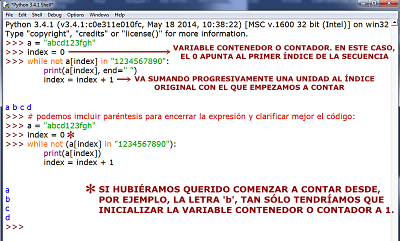 APRENDER A PROGRAMAR CON PYTHON: BUCLE WHILE