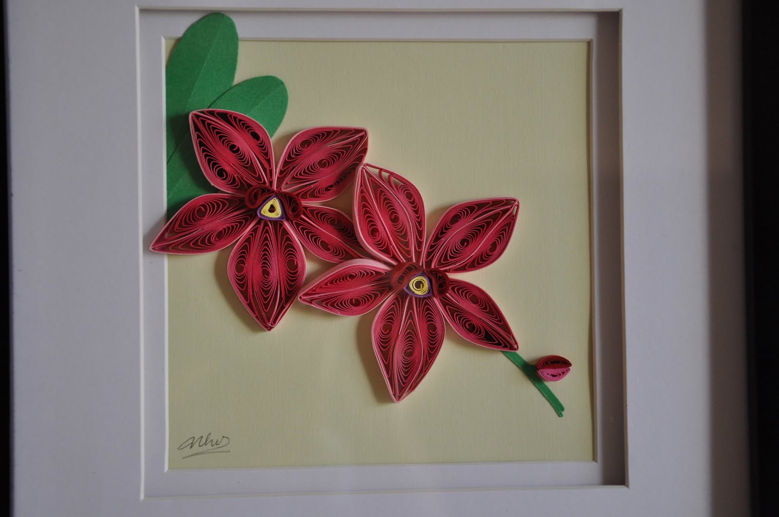 nhipaperquilling: 12/ Paper quilling - Orchid