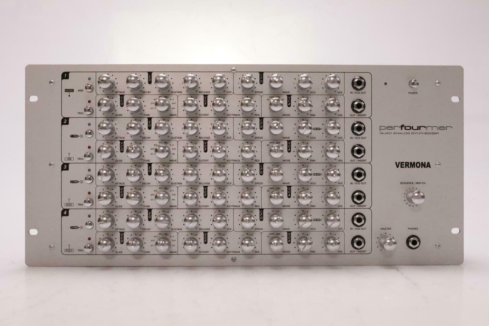 MATRIXSYNTH: Vermona Perfourmer Quad Analog Synthesizer SN D02264