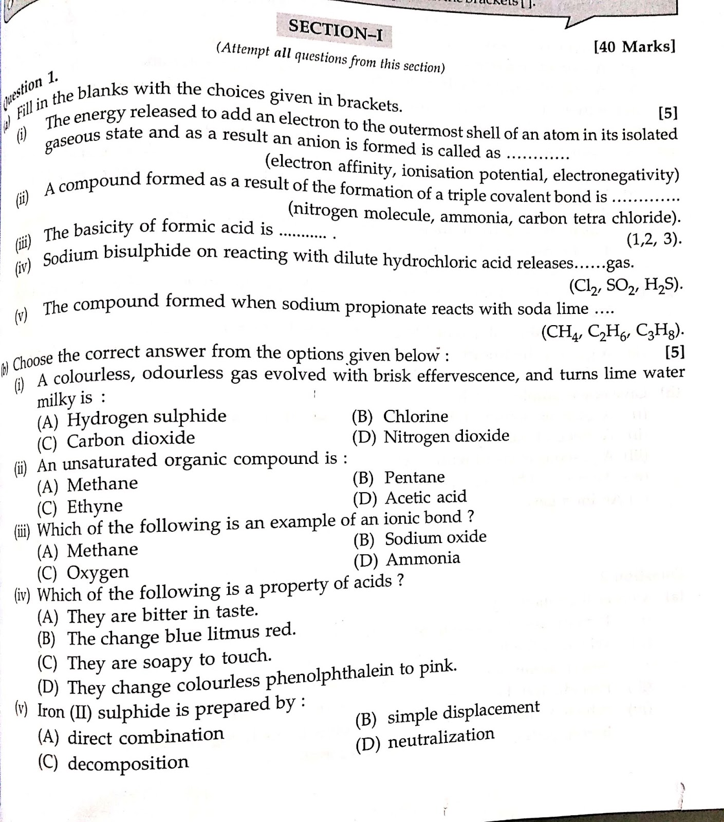 ICSE WITH SOUVIC: CHEMISTRY