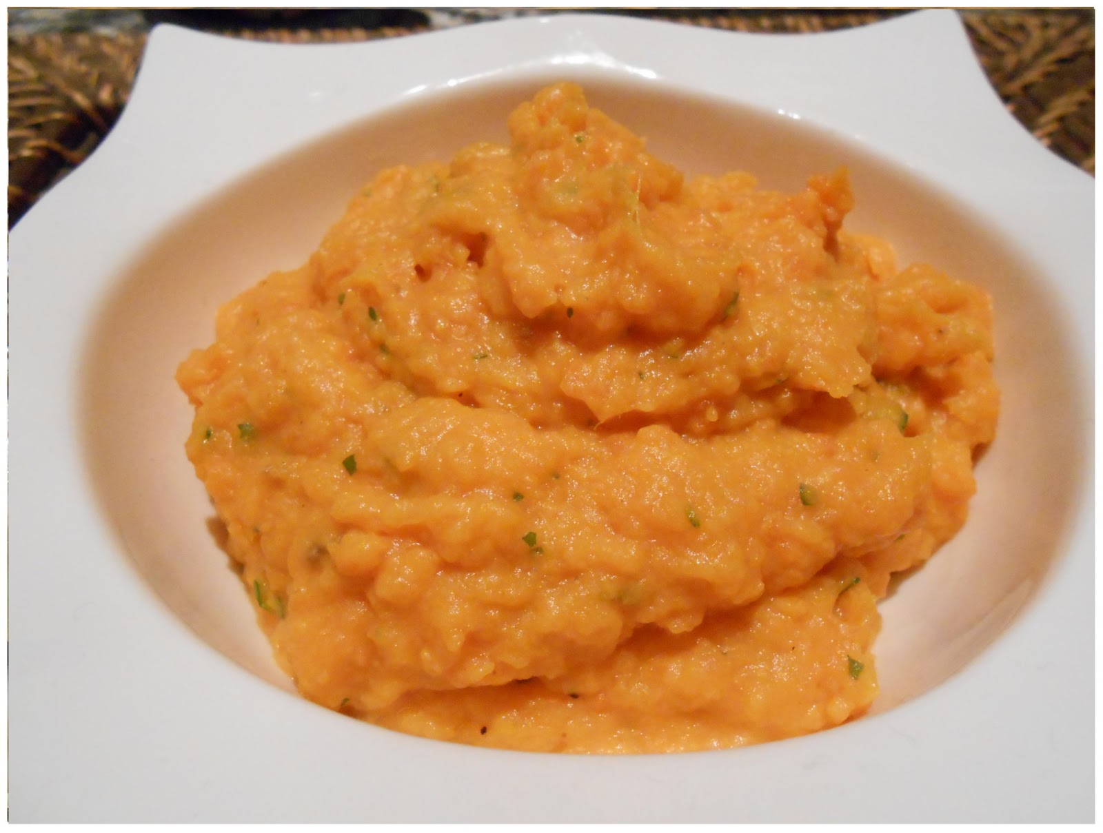 Fleur De Sel Et Caramel Purée De Patates Douces Au Lait De Coco