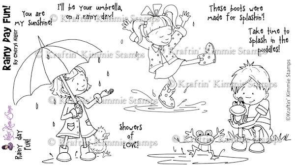 THinkING STAMPS: Kraftin' Kimmie Previews - Rainy Day Fun!