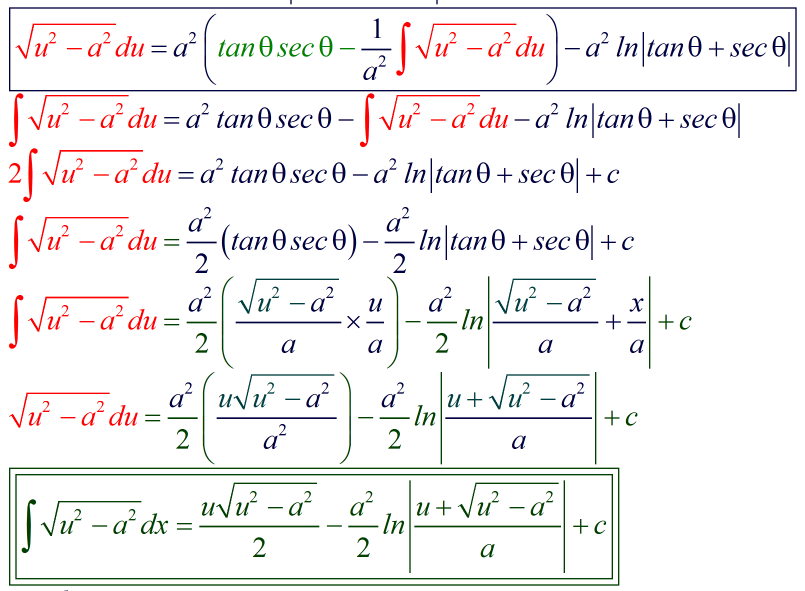 int(sqrt(x^2-a^2)) ,int(sqrt(x^2-3)), applications (série2/6) part 2/2
