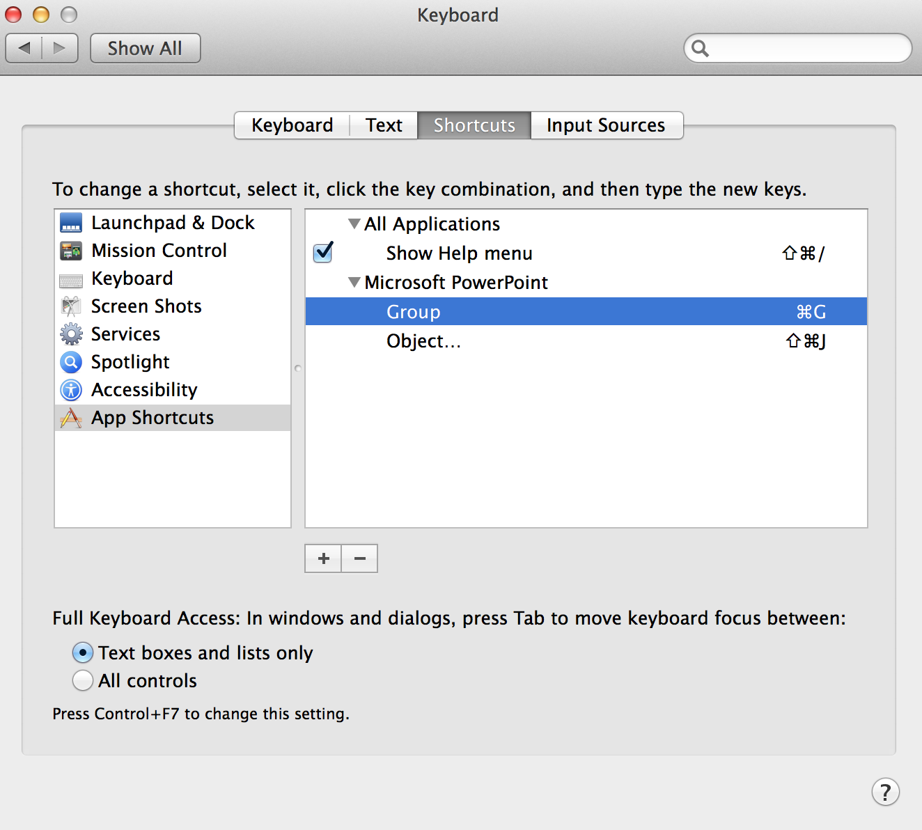 Are there any keyboard shortcuts for powerpoint text box - lasopavest