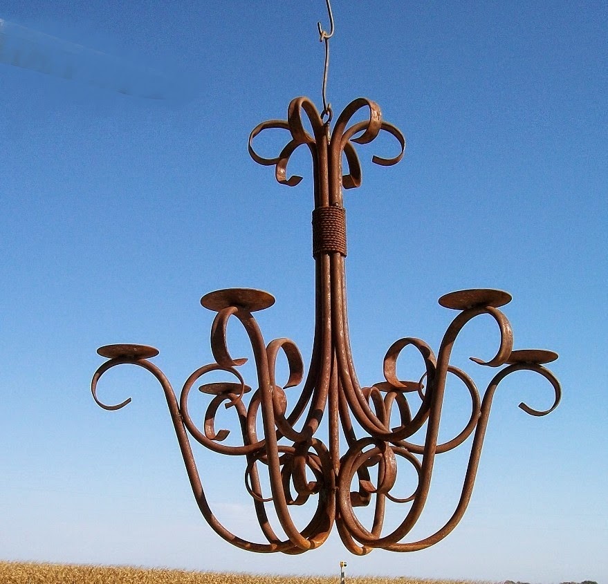 A Rustic Garden: Brighten Your Porch with a Hanging Candelabra Chandelier