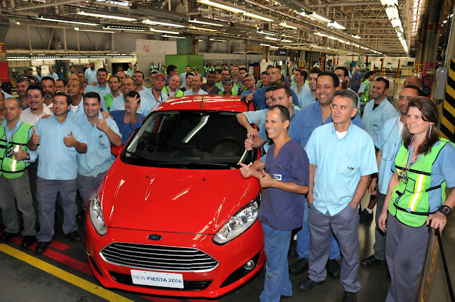 New Fiesta chega à linha de produção da Ford em São Bernardo do Campo