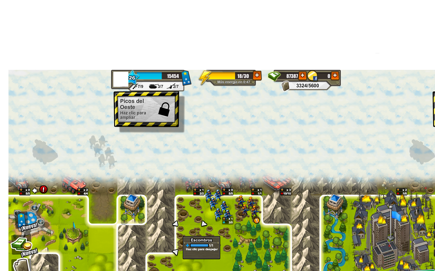 trucos de juegos de facebook: ARMY ATTACK-empezando ajugar