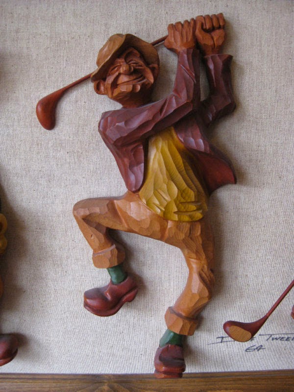 Duff Tweed Carvings: The Happy Golfer is actually The Weekend Warrior ...