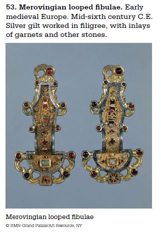 Gibby's AP Art History: 53. Merovingian looped fibulae - Early Medieval ...