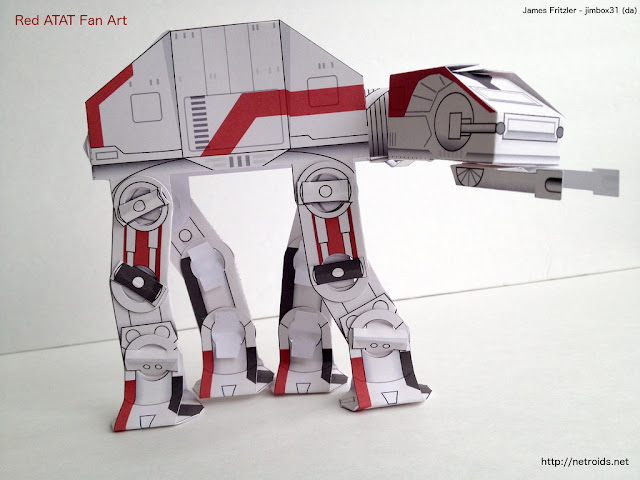 Papercraft Red Star Wars AT-AT (jimbox31) - Passa o PDO