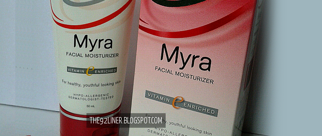 Review: Myra E Facial Moisturizer - The 92 Liner