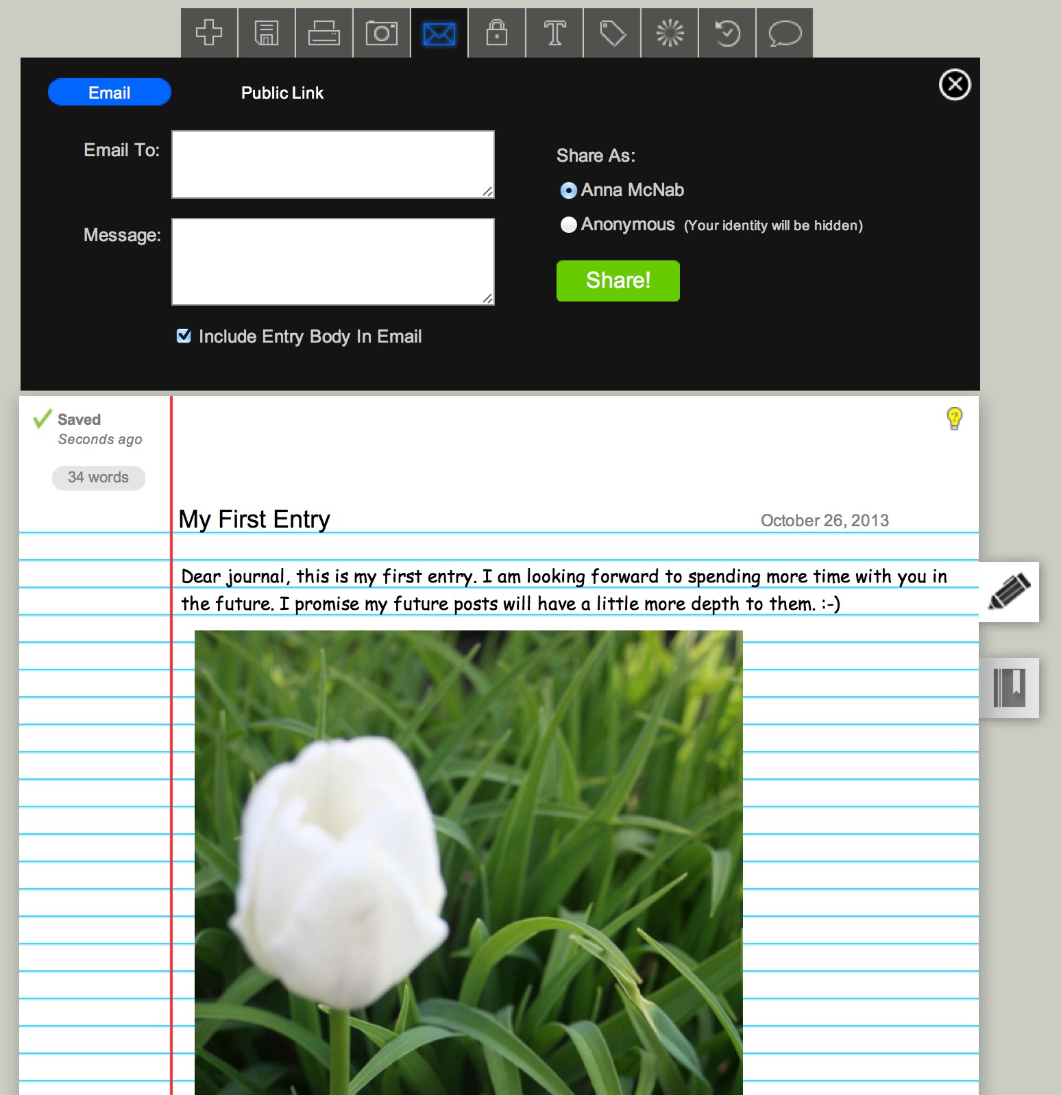 Penzu - Keep your private thoughts secure using this online journaling tool