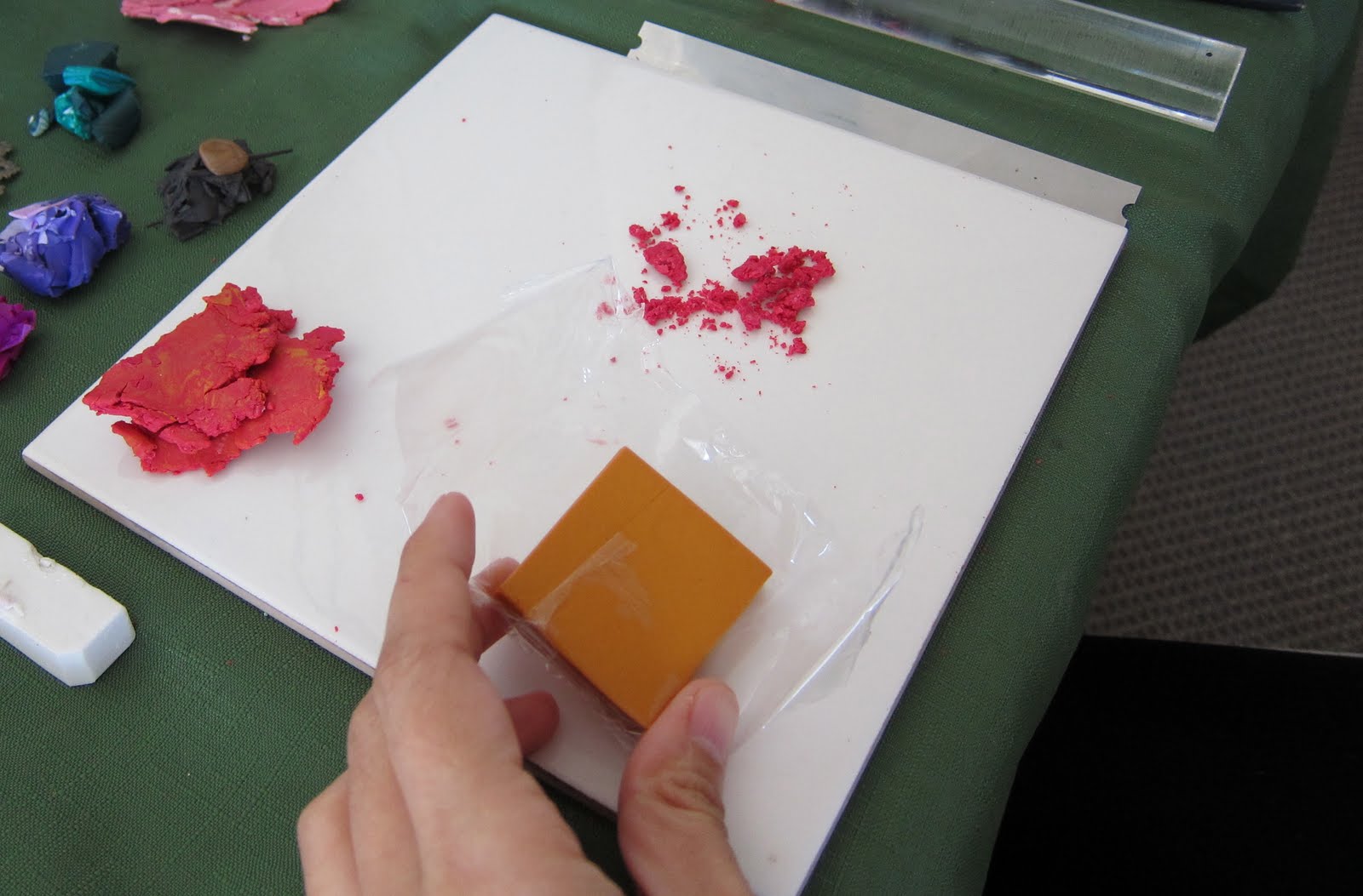 theclayingmommy: Conditioning Crumbly Clay...